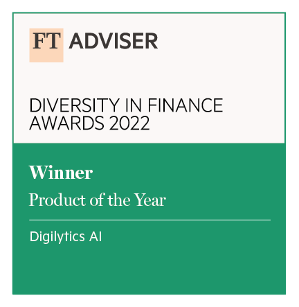 Digilytics AI awarded as Product of the year by FT Adviser Diversity